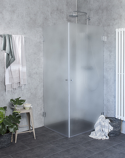 Milchglas Dusche satiniertes Glas